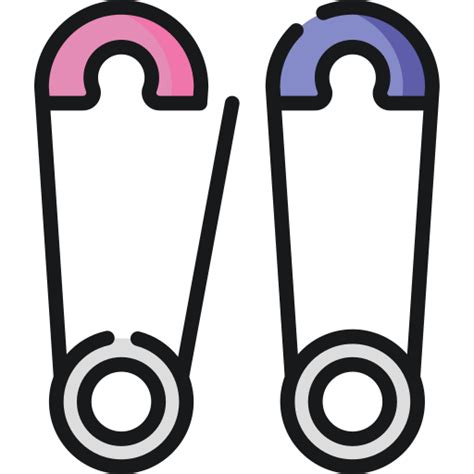Safety Pin Special Lineal Color Icon
