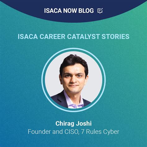 7 rules cyber on linkedin thank you isaca for highlighting our founder