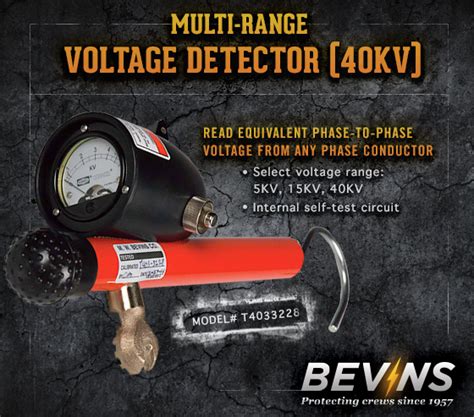 Featured Product Multi Range Voltage Detector 40kv Bevins Co