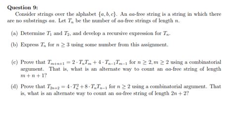 solved question 9 consider strings over the alphabet