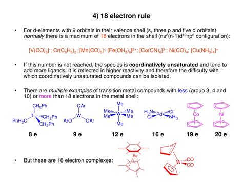 Ppt Lecture 23 Coordination Chemistry 1 Electron Counting In
