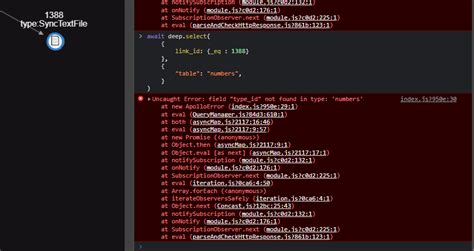 field type id not found in type strings · issue 99 · deep