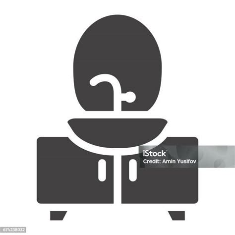 세 면 대 고체 아이콘 가구와 인테리어 요소 벡터 그래픽 흰색 배경 Eps 10에 선형 패턴 고체에 대한 스톡 벡터 아트 및 기타 이미지 Istock