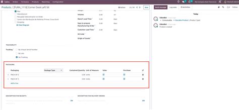 an overview of odoo 16 product packages and packaging