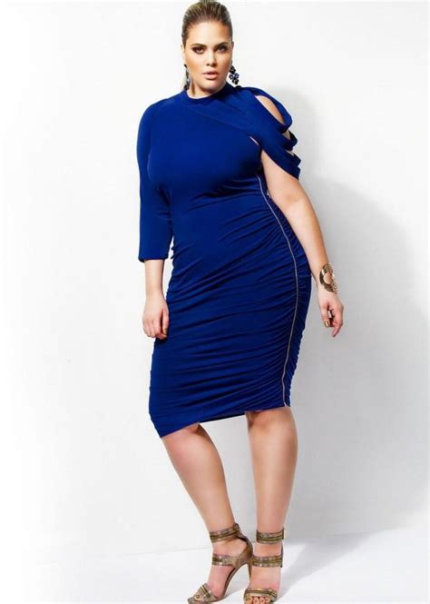 Plus Size Ruched Dress Pluslookeu Collection