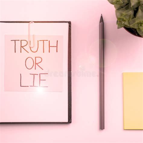 Writing Displaying Text Truth Or Lie Word Written On Decision Between