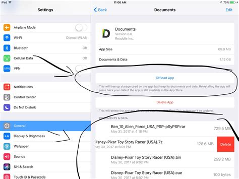 IOS 11 You Can Now Delete Data And Offload App R Ipad