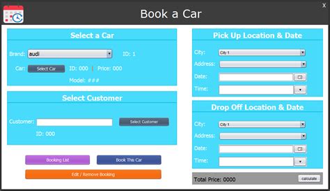 Java Car Rental Management System Source Code C Javaphp Programming Source Code