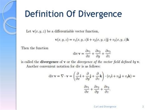 Divergence And Curl