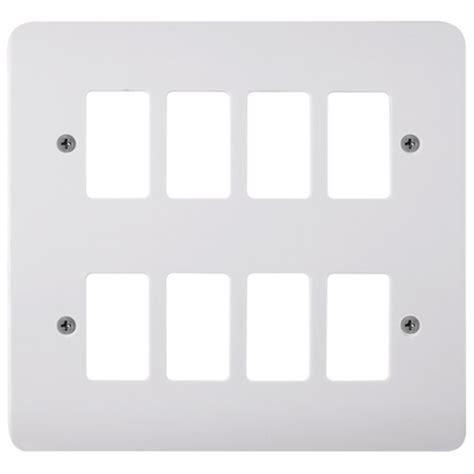 Click Mode Gang Front Plate White