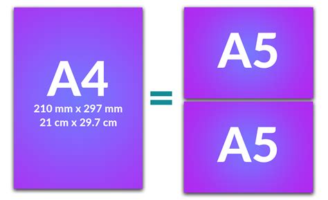Printer Paper Sizes Chart Inches