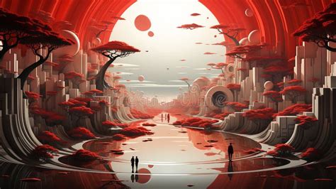 Illustrative Visualization Of Symbolism And Surrealism The Game Of The