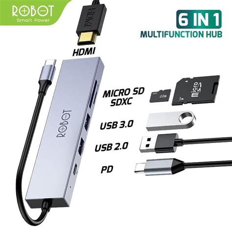Jual Robot Ht In Multifunction Usb C Hub Adapter Shopee Indonesia