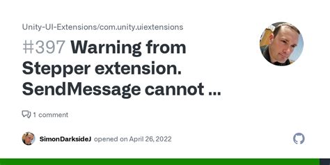 Warning From Stepper Extension Sendmessage Cannot Be Called During Awake Checkconsistency Or