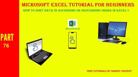 How To Sort Data In Ascending Or Descending Order In Excel Youtube
