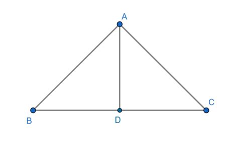 In Triangle ABC AB AC And D Is A Point In BC Then BD AD AD Is Parallel To BC If The Above