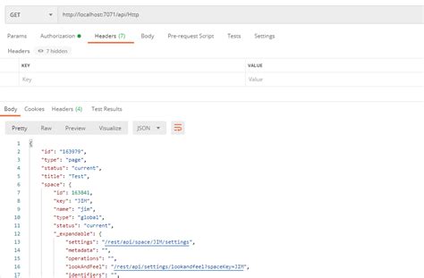 c how to do get request for confluence page content with rest api