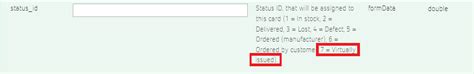 RESTful API Status Id Virtually Issued