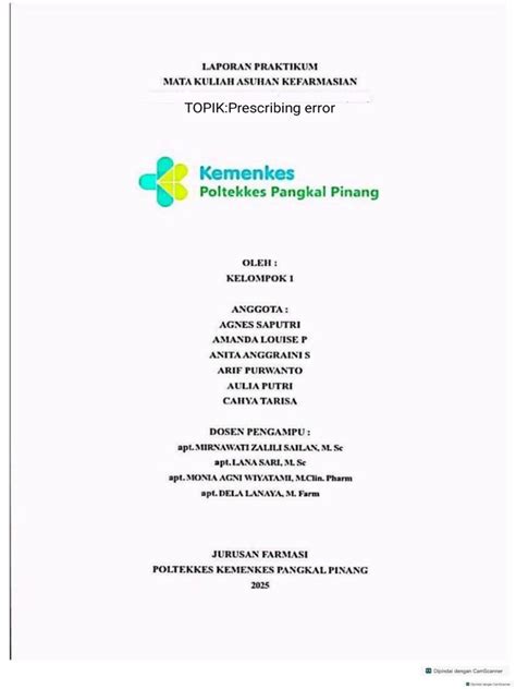 Prescribing Error Pdf
