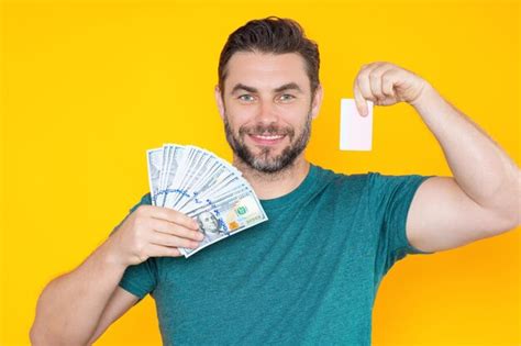 Hombre Con Dinero En Efectivo Billetes De Dólares Retrato De Hombre