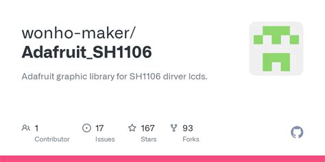 Adafruit SH1106 README Md At Master Wonho Maker Adafruit SH1106 GitHub