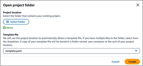 在基础架构编排器中创建引用外部文件的应用程序 Aws 基础设施编辑器