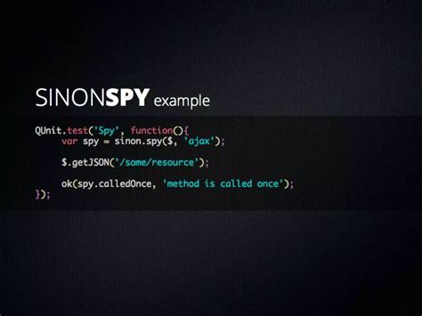 Javascript Test Double Sinonjs