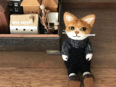 「needle Felt」おしゃれまとめの人気アイデア｜pinterest｜luthien【2024】 猫 人形 白猫 羊毛フェルト