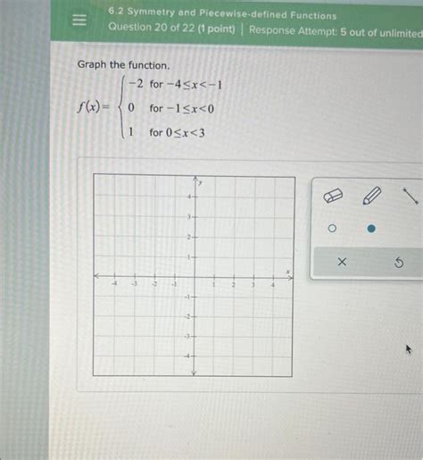 solved 6 2 symmetry and piecewise defined functions question