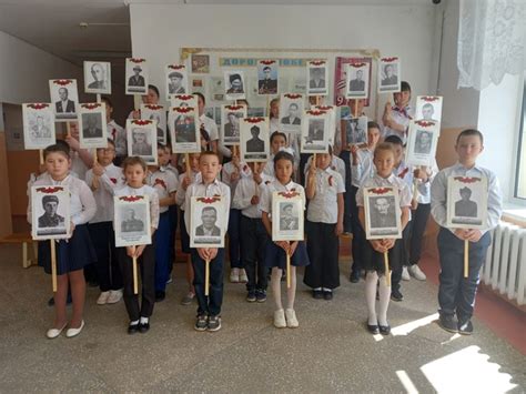 В преддверии празднования Дня Победы учащиеся школы присоединились к Всероссийской акции «Стена