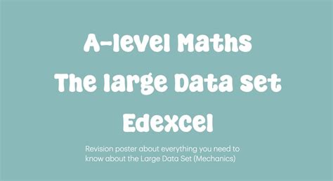 The Large Data Set Revision Poster Etsy