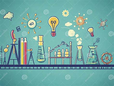 Stem Icons Science Technology Engineering And Math Symbols Stock