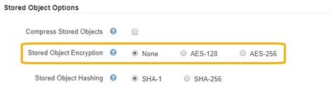 Configure Stored Object Encryption