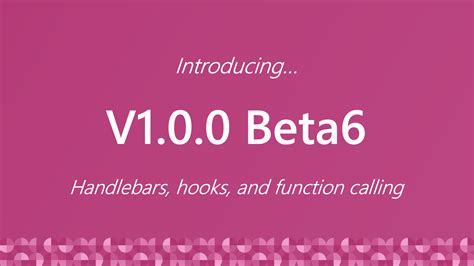 Introducing V1 0 0 Beta6 For The Net Semantic Kernel Sdk Semantic Kernel