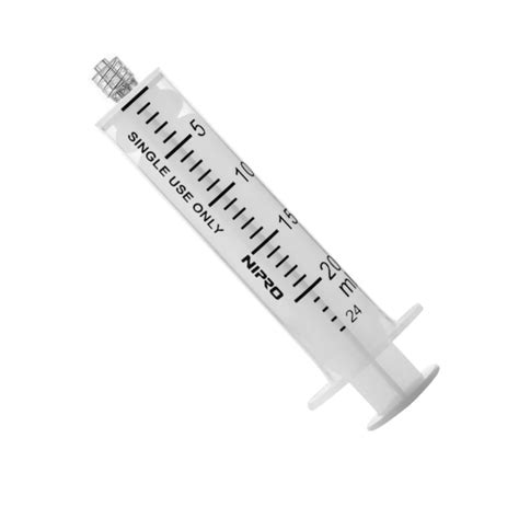 Nipro 20ml Luer Lock Syringe 50box
