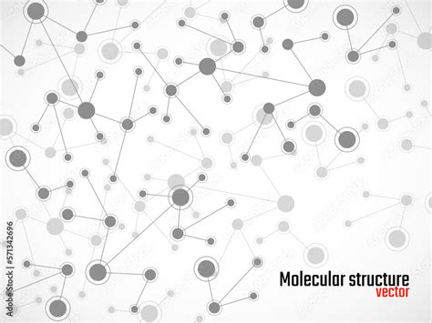 Molecule Structure And Connected Lines With Dots Genetic Dna Atom
