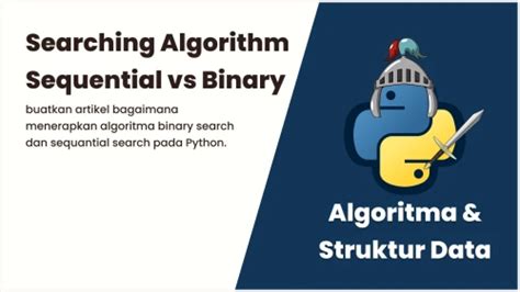 Belajar Algoritma And Struktur Data Python 05 Searching Algorithm Sequential Vs Binary
