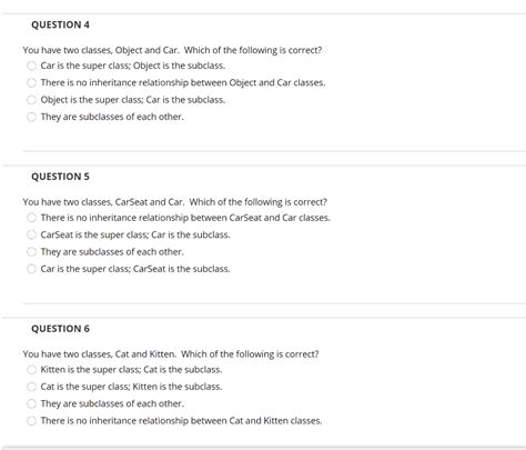 Question 4 You Have Two Classes Object And Car