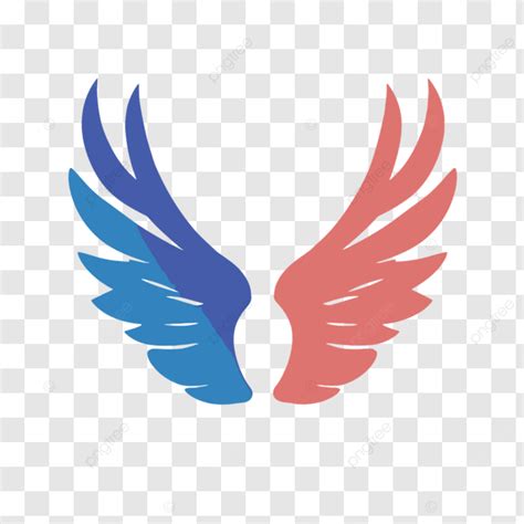 An Angel Wings Logo With Multiple Colors Vector A Simplistic Colorful