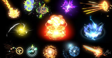 game vfx cartoon skill collection 시각 효과 파티클 unity asset store