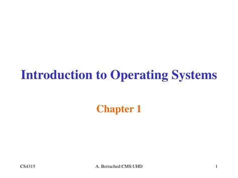 Ppt Introduction To Operating Systems Functions And Types For
