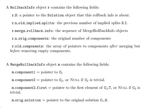 Definitions For The Rollbackinfo And Mergerollbackinfo Download Scientific Diagram