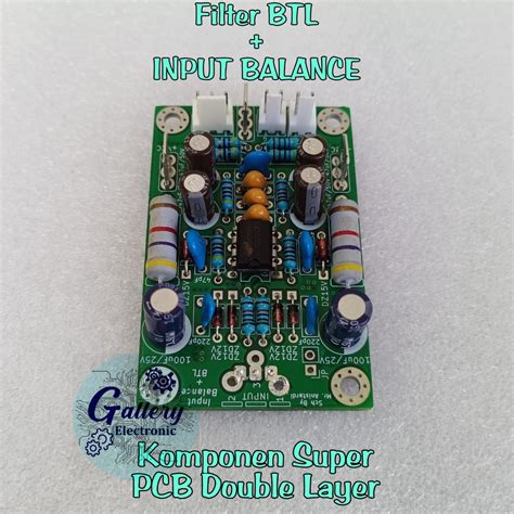 Jual Kit Filter Btl Plus Input Balance Inbal Pcb Doubel Layer Fr4