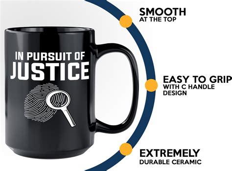 Luxe Ting Detective Coffee Mug 15oz Black In Pursuit Of Police