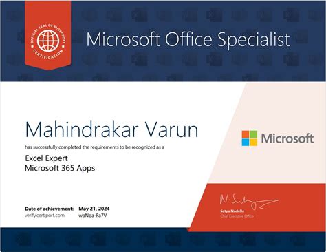 Mahindrakar Varun On Linkedin Excelexpert Microsoftcertified