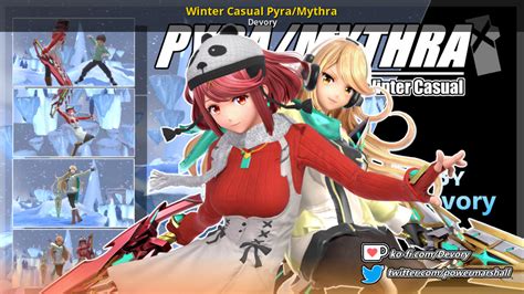 Winter Casual Pyra Mythra [super Smash Bros Ultimate] [mods]
