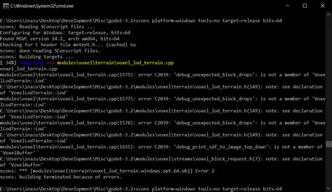 Can T Build Godot And Export Templates W Voxel Tools W O Tools Issue