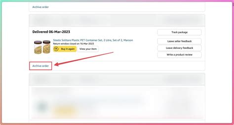 Where Is The Archive Order Button On Amazon App At Numbers Mcleod Blog
