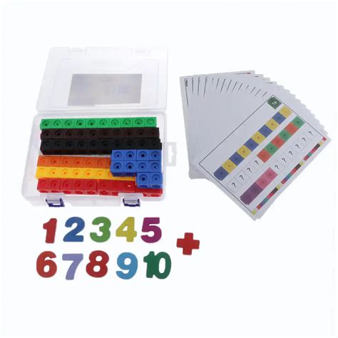 100 Pcs Multilink Linking Cubes Math Manipulative Counting