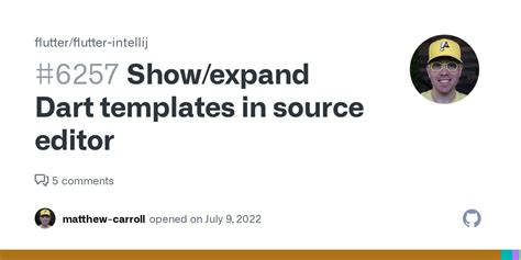 Showexpand Dart Templates In Source Editor · Issue 6257 · Flutter